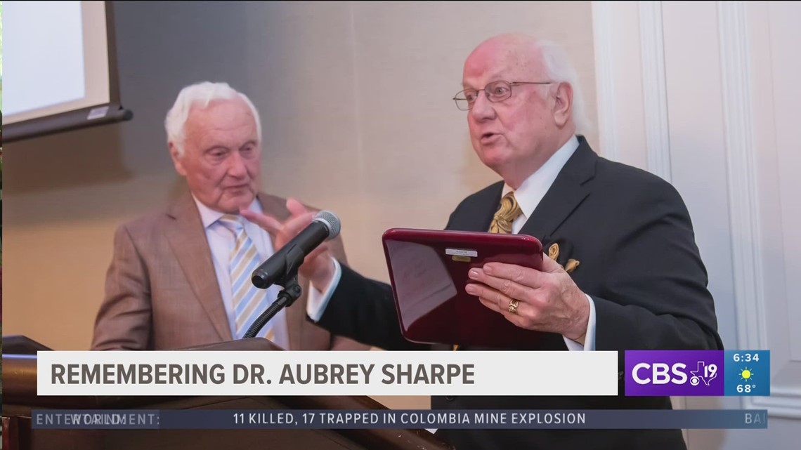 Dr. Aubrey Sharpe's death mourned by many in the Tyler community | cbs19.tv