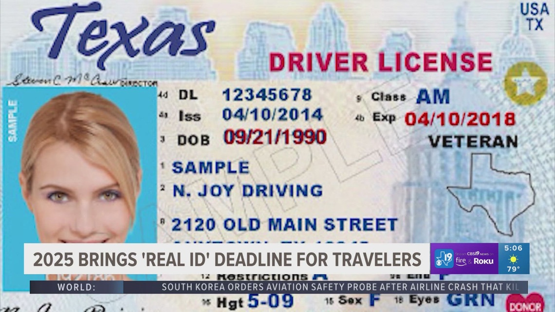 Real ID required for travel starting in 2025 | cbs19.tv