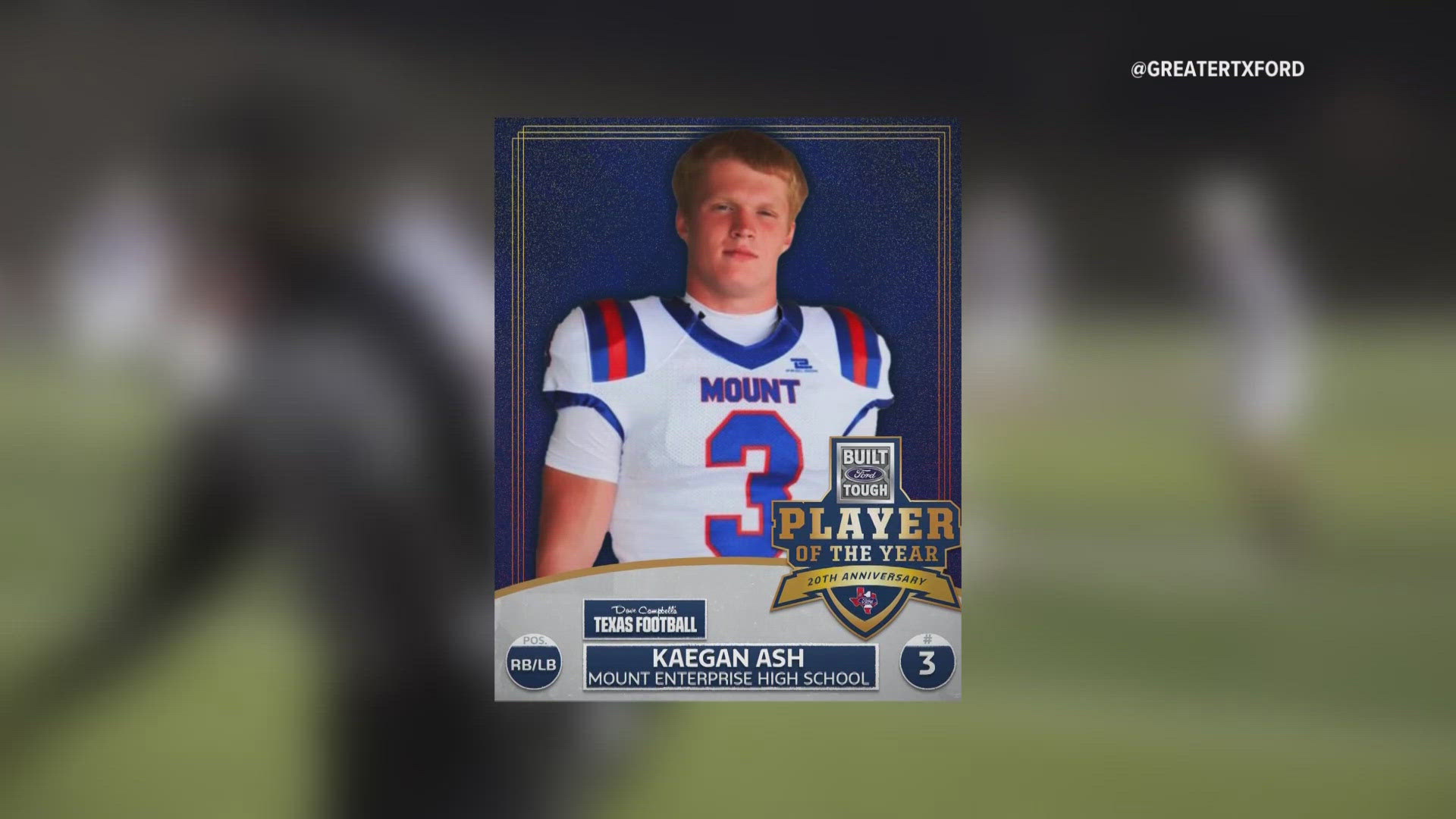 Kaegan Ash named Dave Campbell’s Texas Football 2A Player of the Year ...