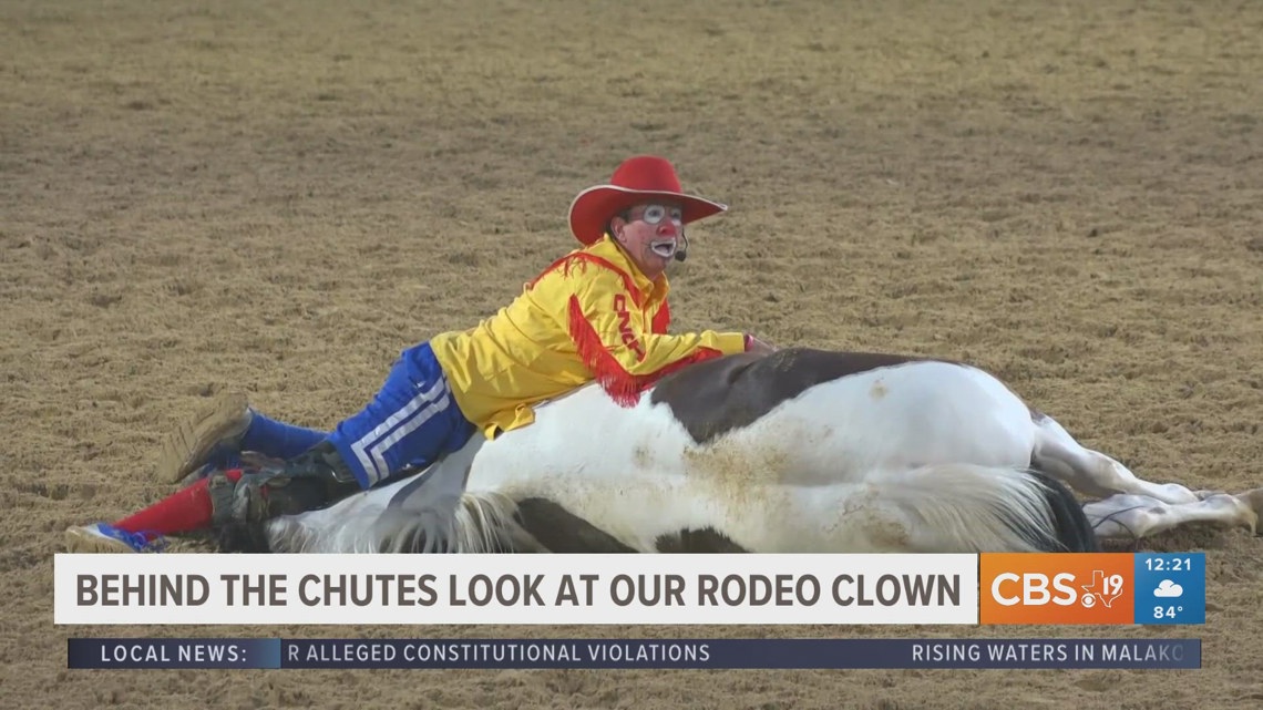 Rodeo clown brings laughs, flair to Gladewater Round-Up Rodeo | cbs19.tv