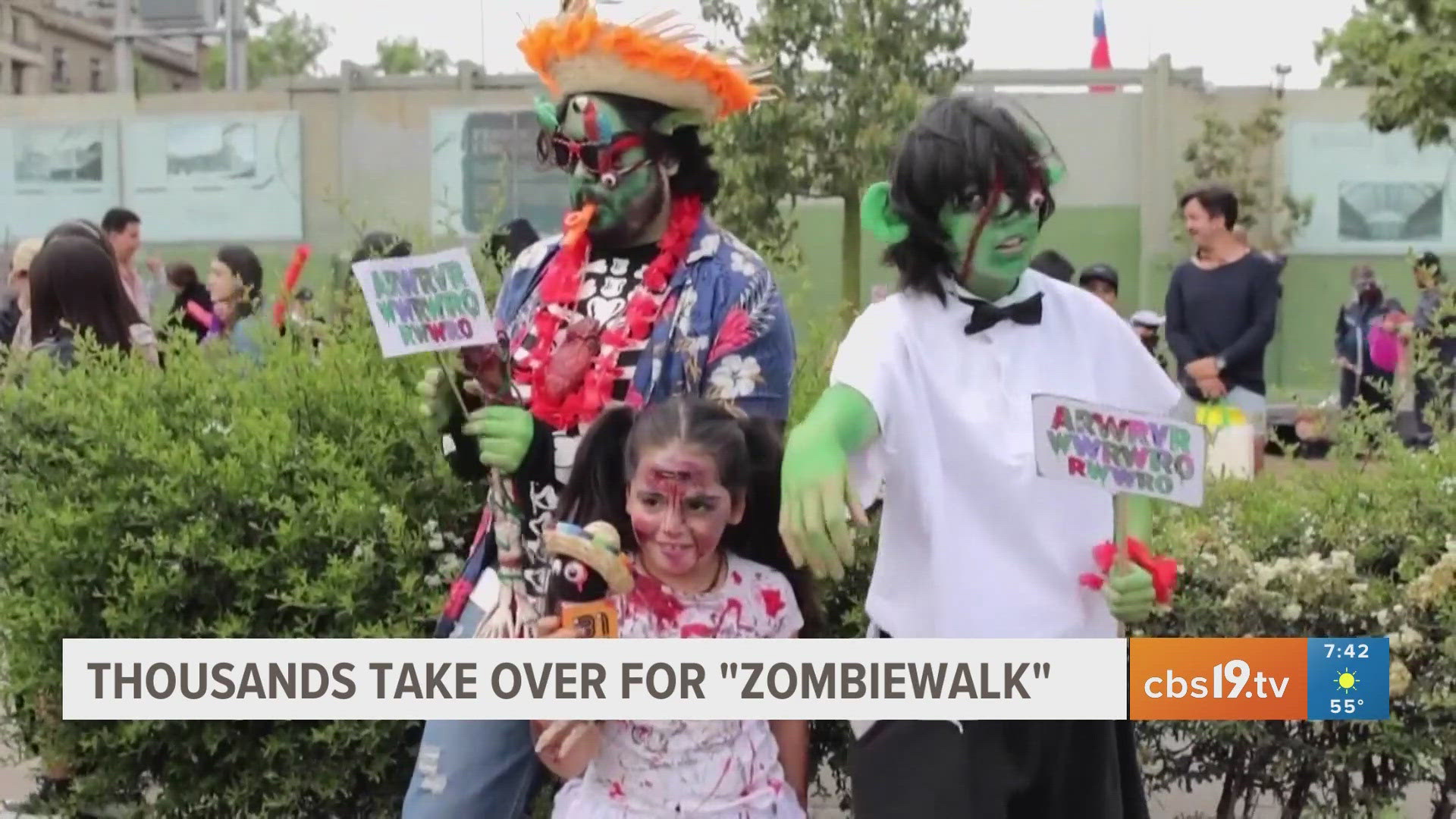 Thousands take over for 'Zombiewalk' | cbs19.tv