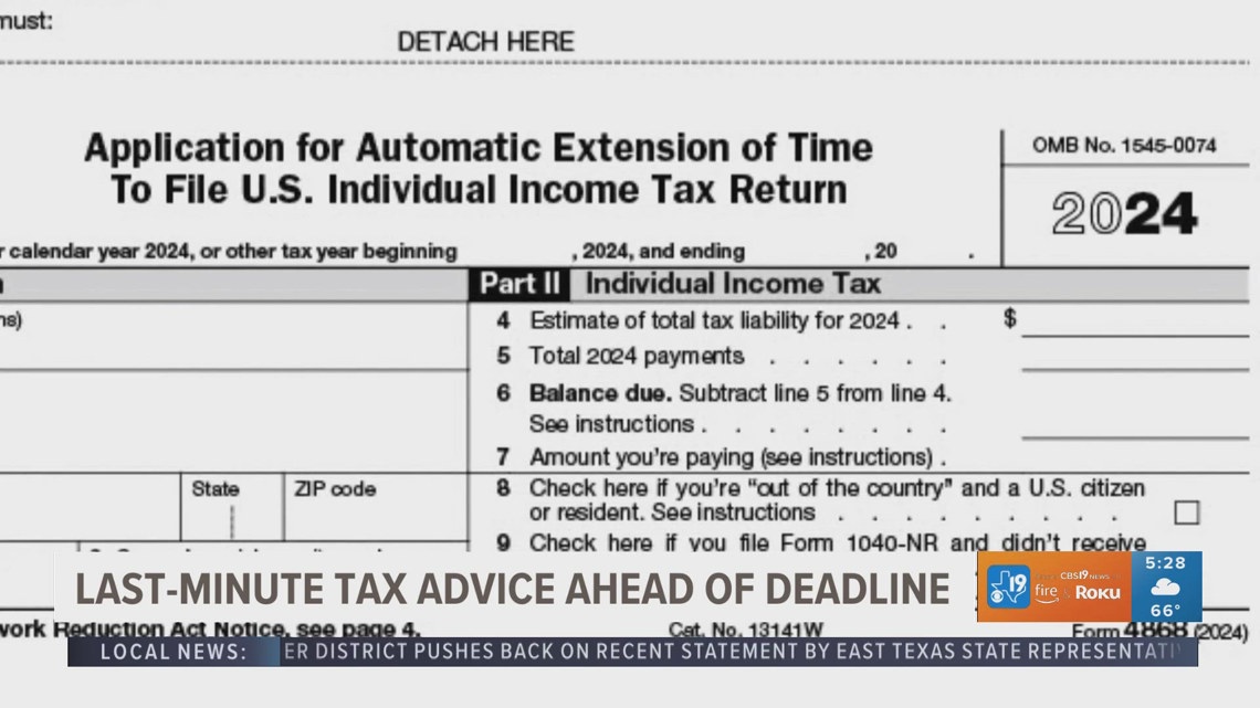 Taxes are due April 15! Here's some last-minute advice! | cbs19.tv