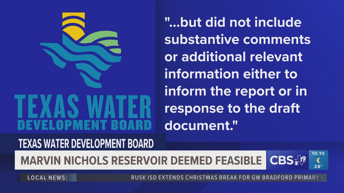 Northeast Texas reservoir project deemed feasible despite local ...
