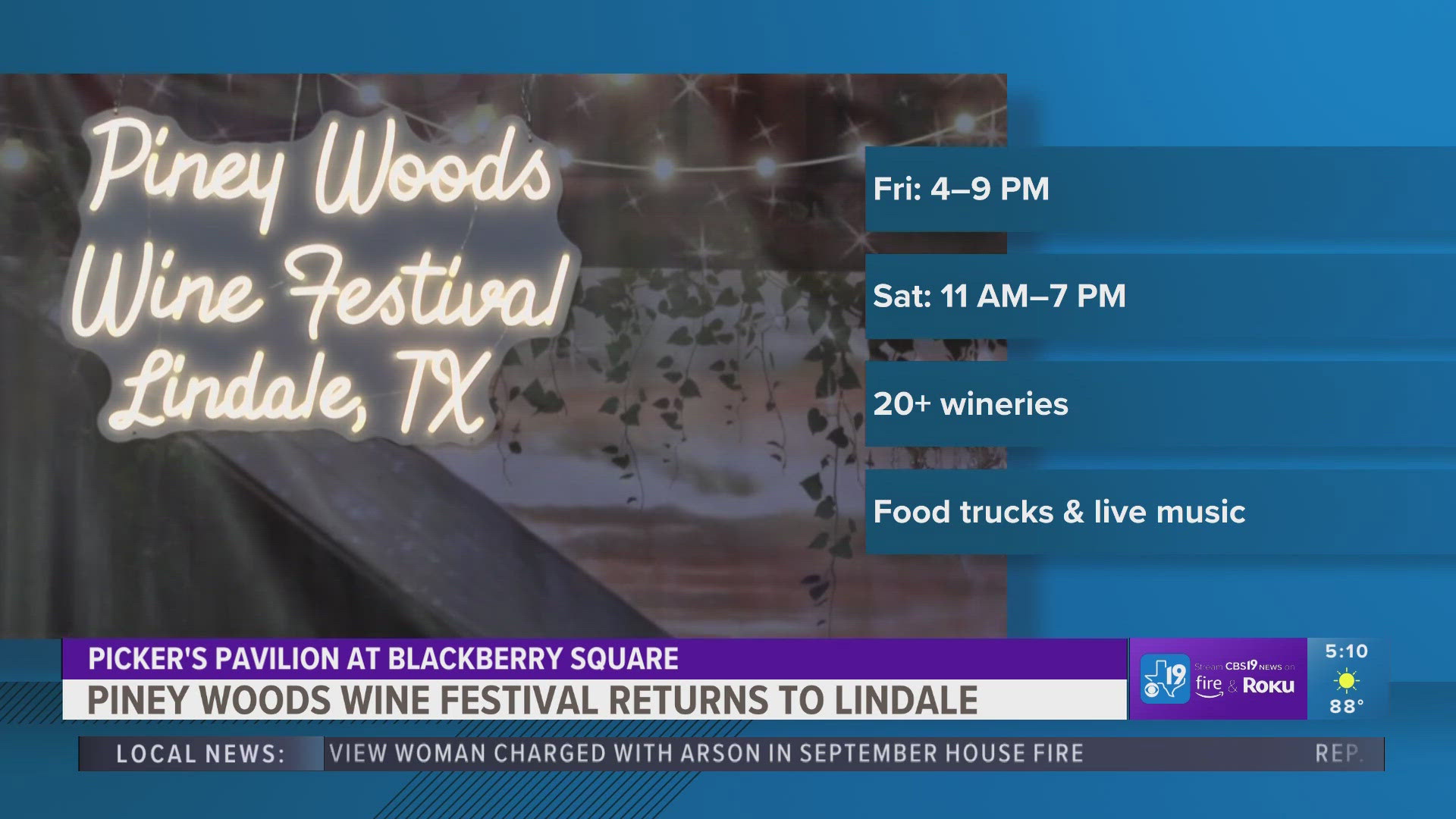Piney Woods Wine Festival welcomes wine lovers to Lindale | cbs19.tv