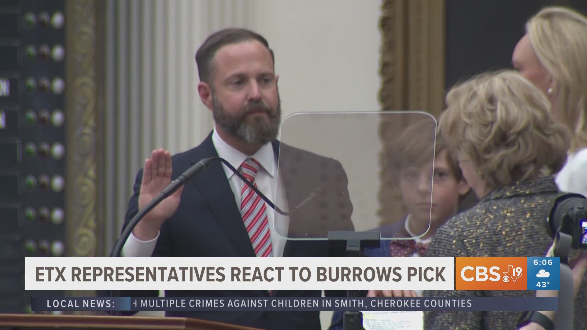 Officials react to Rep. Dustin Burrows becoming Texas House speaker | cbs19.tv