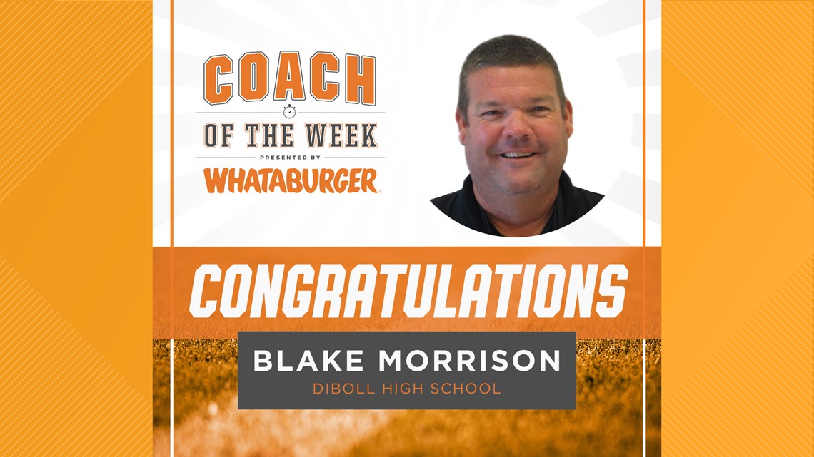 Whataburger Coach of the Week: Blake Morrison | cbs19.tv