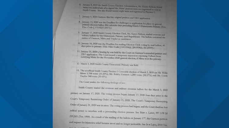 Smith County Precinct 1 Constable race reaches a surprising end | cbs19.tv