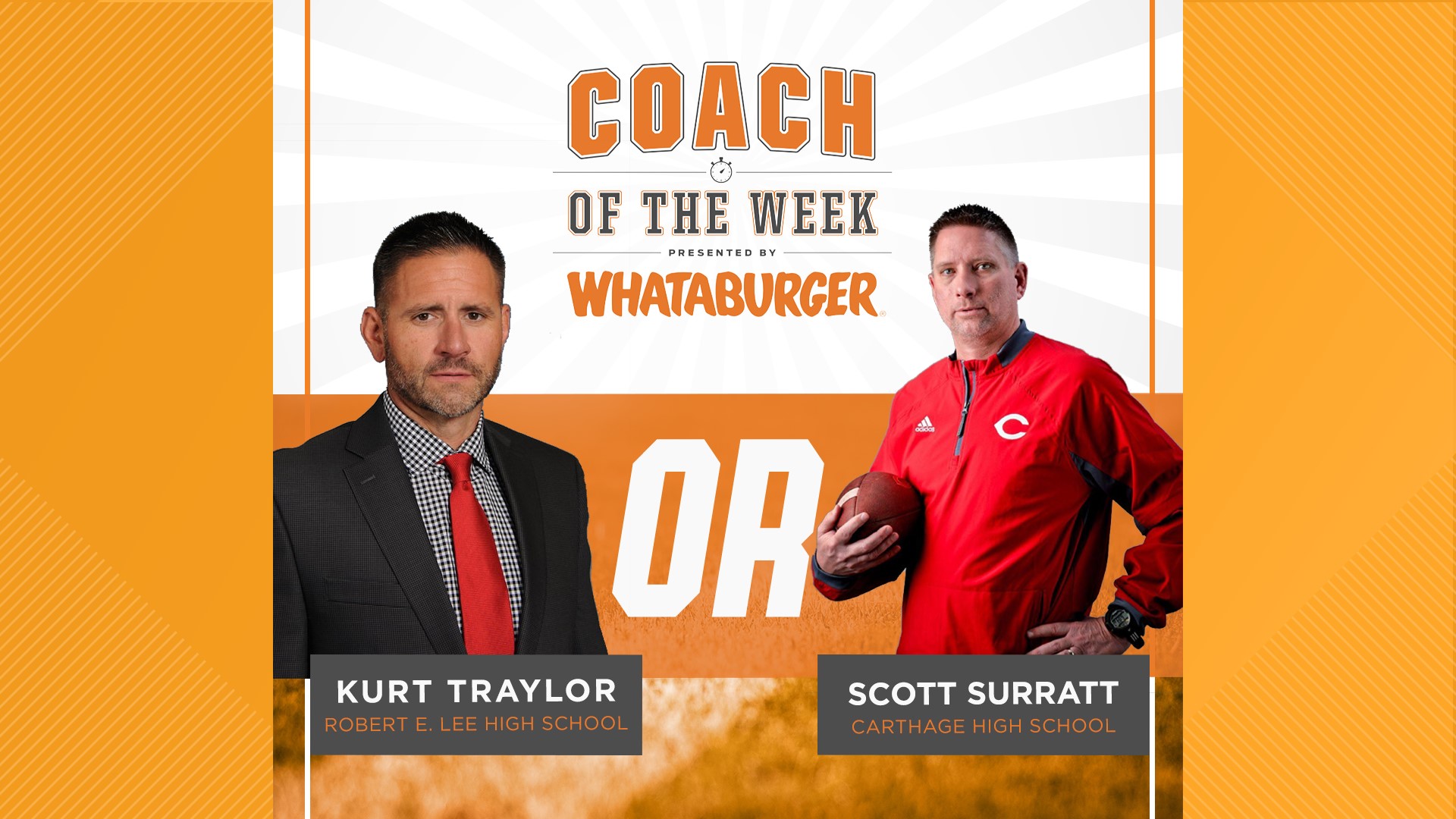VOTE: Whataburger Coach of the Week - Scott Surratt vs. Kurt Traylor ...
