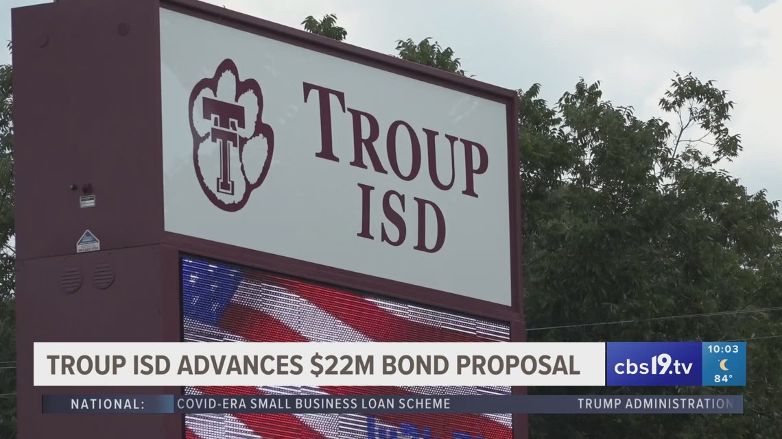 Troup ISD to hold $22.2 million bond election | cbs19.tv