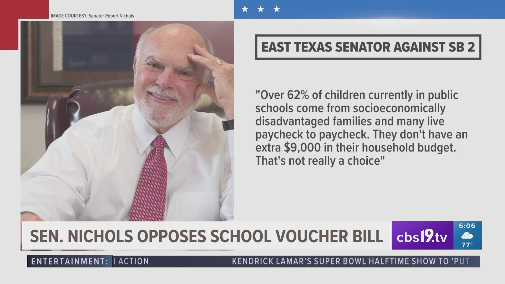Texas senator was only Republican to vote against school choice bill ...