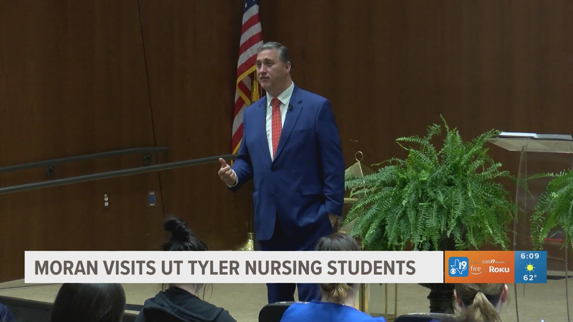Rep. Nathaniel Moran praises East Texas nursing students | cbs19.tv