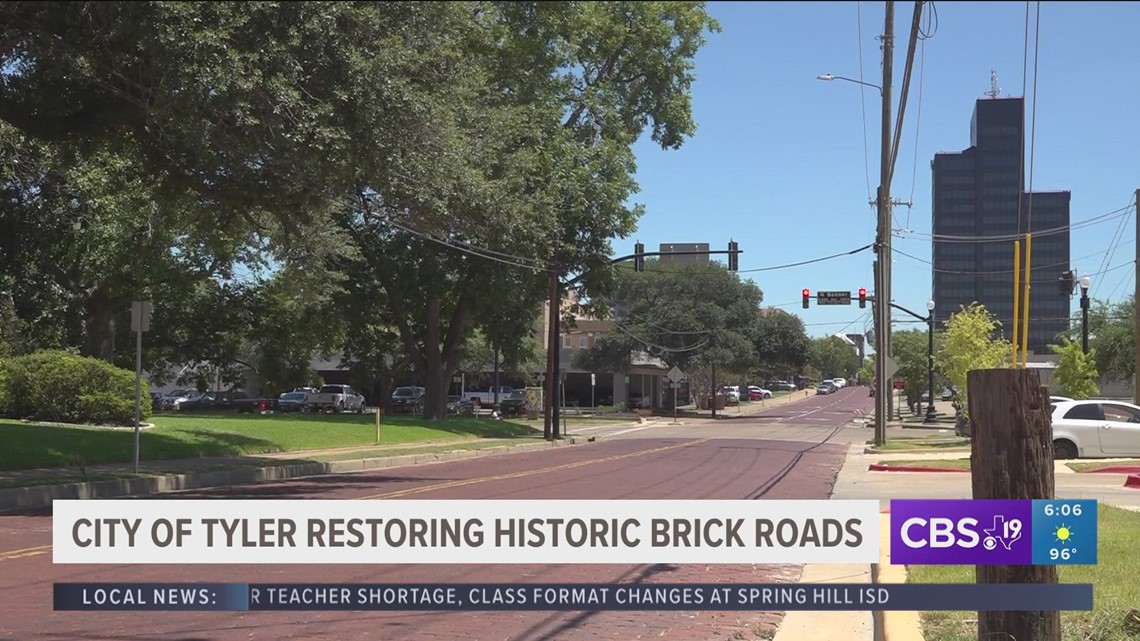 Restoration of Tyler's historic brick streets price proposed | cbs19.tv