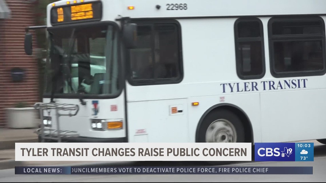 Proposed changes to Tyler Transit raises public concerns | cbs19.tv