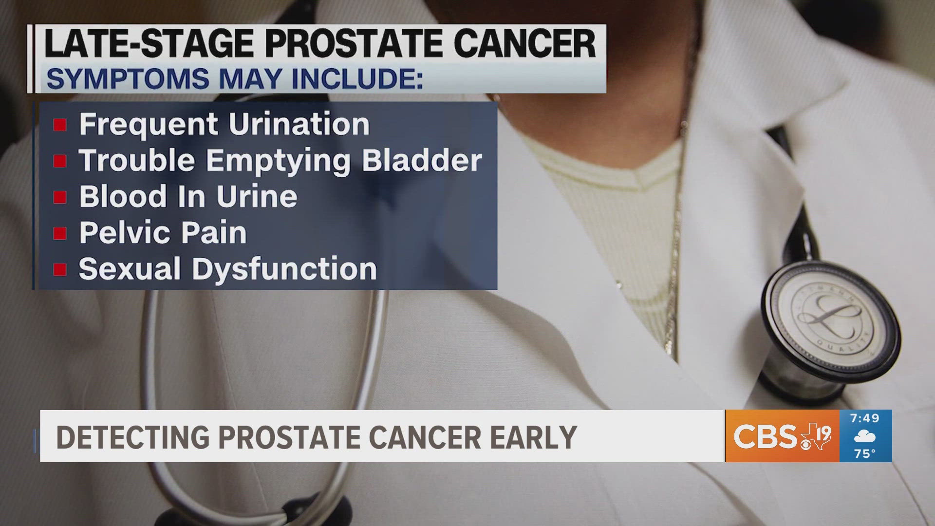 Detecting prostate cancer early | cbs19.tv