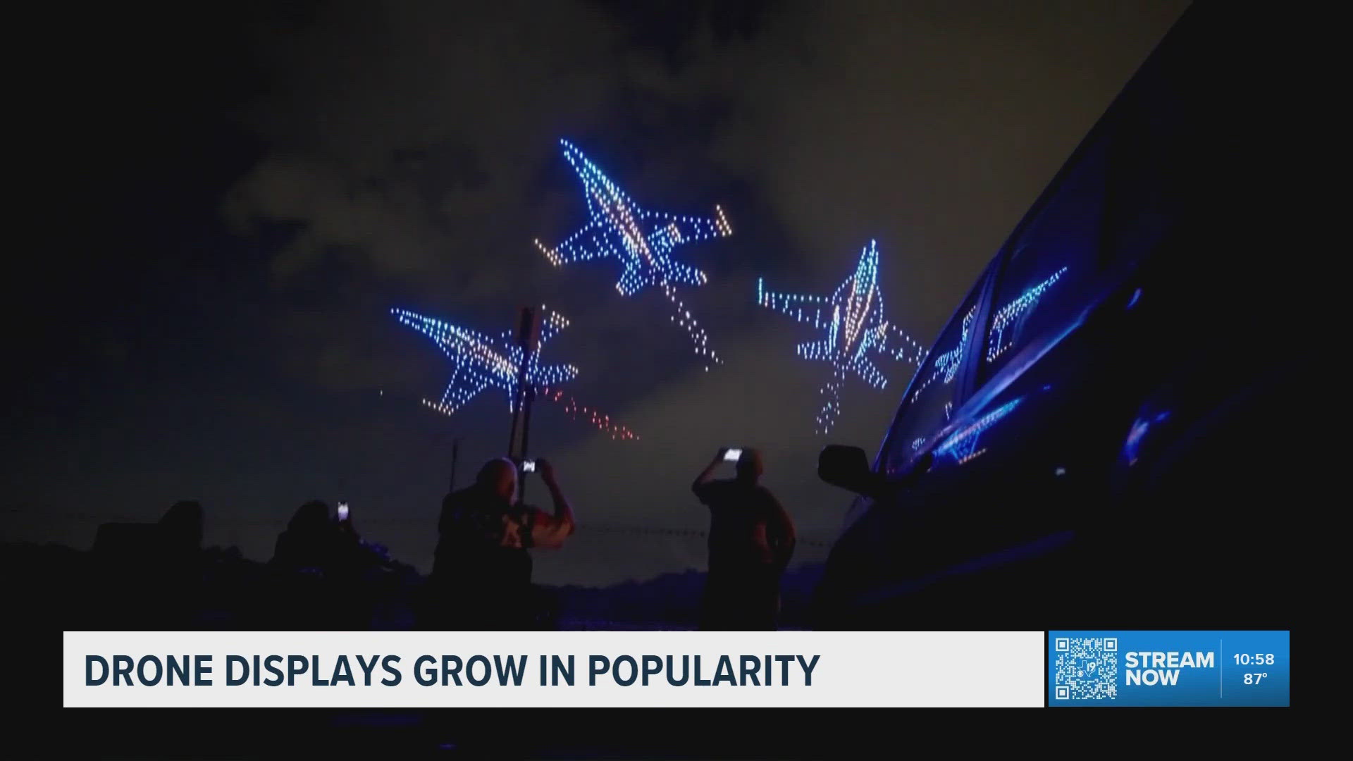Drone light shows replacing fireworks in some communities as demand ...