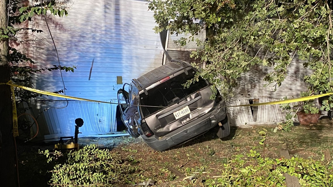 1 person in the hospital after vehicle crashes into house | cbs19.tv