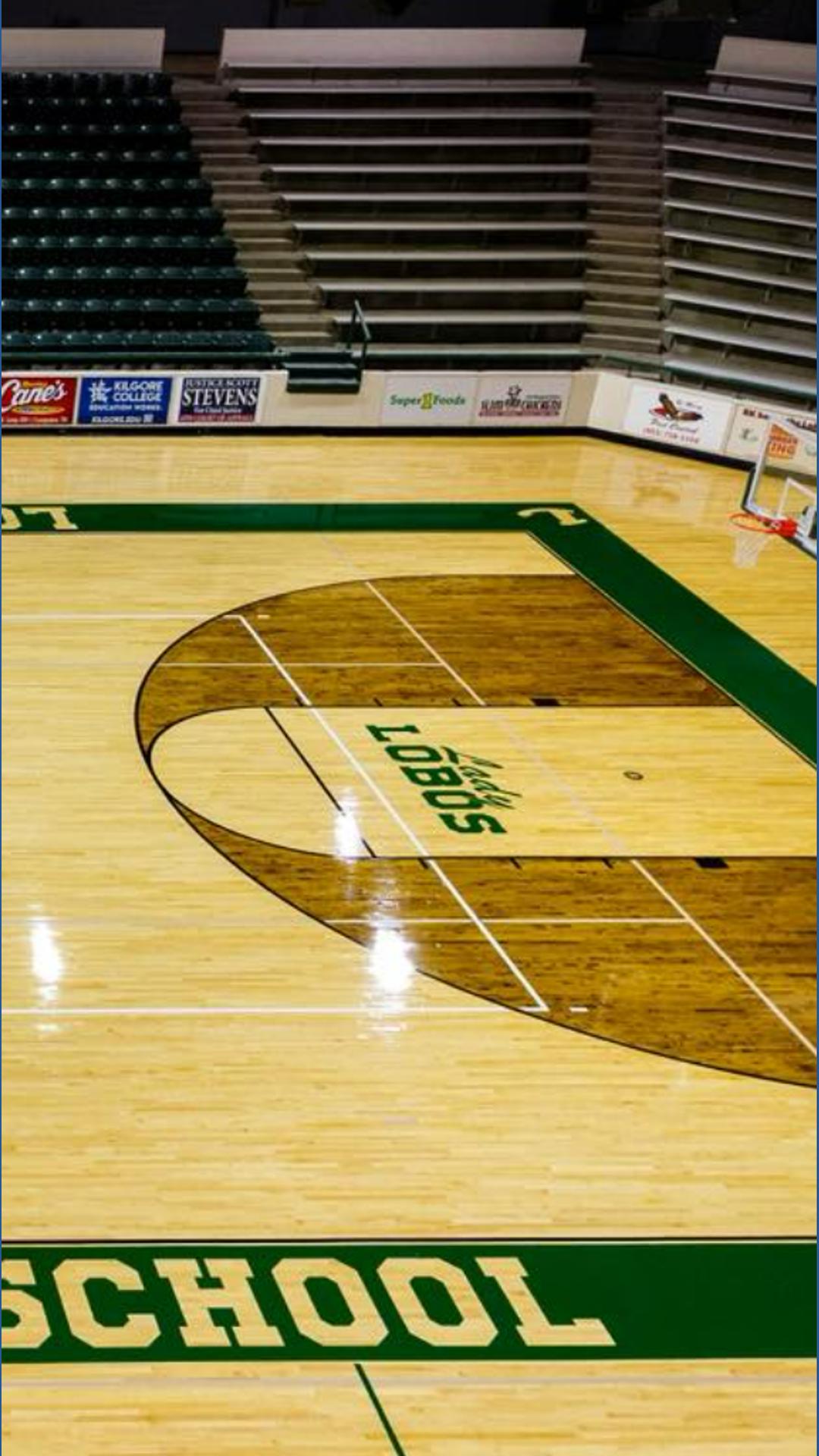 Longview High unveils completely redone gym floor at Lobo Coliseum ...