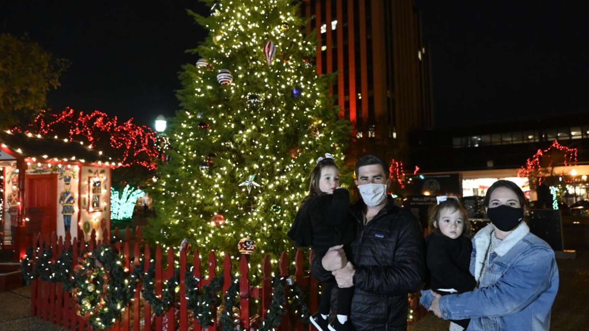 Video and story: Resilient 2-year-old twin sisters light downtown Tyler ...