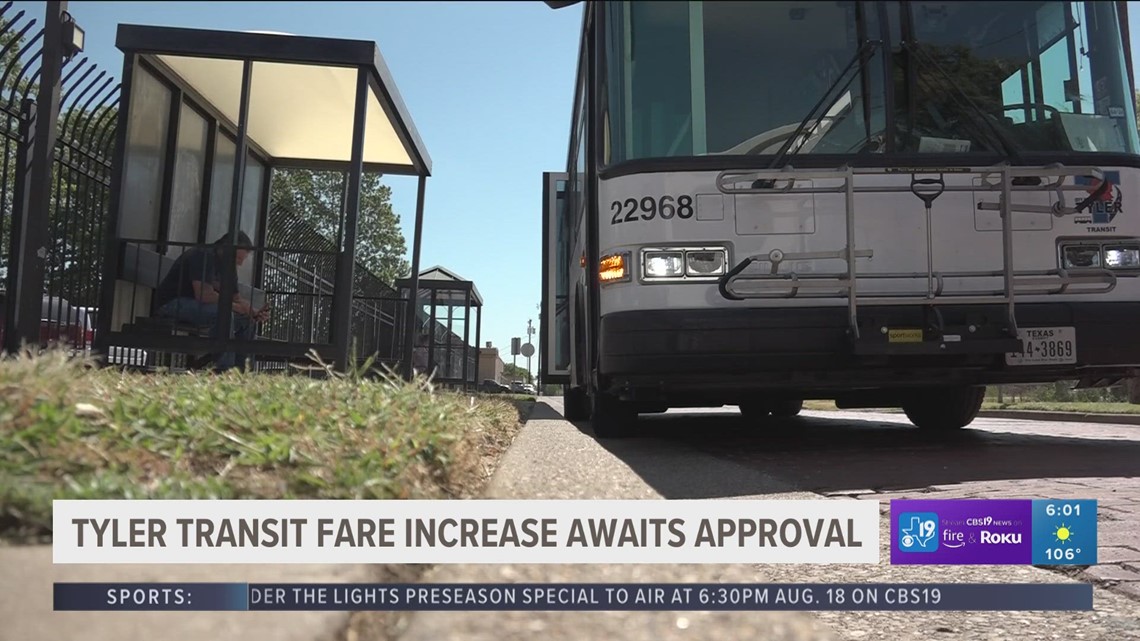 Tyler Transit rates could double in proposed budget for Tyler | cbs19.tv