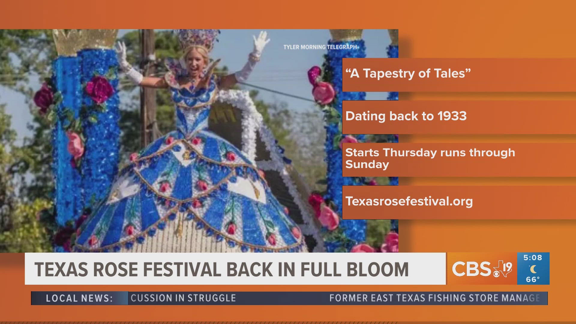 Texas Rose Festival returns to Tyler for its 92nd year | cbs19.tv