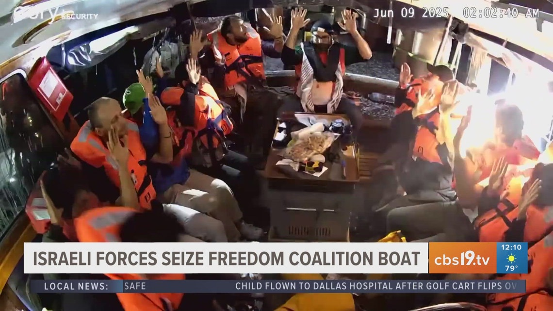 Israeli forces seize freedom coalition boat | cbs19.tv