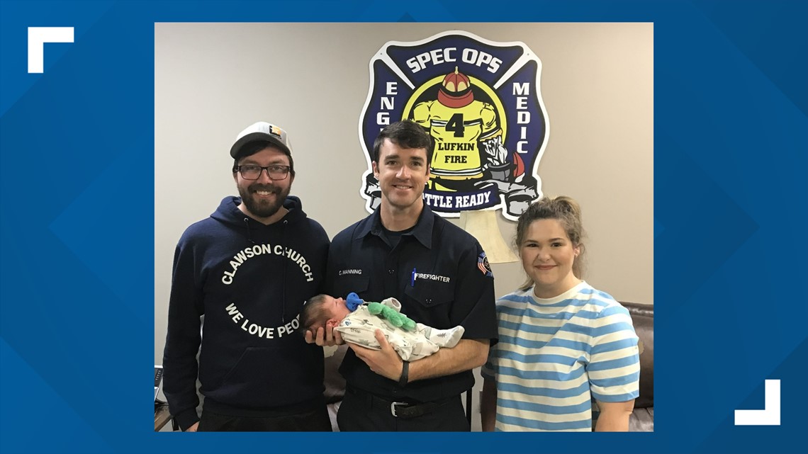 Parents thank Lufkin firefighter, paramedic who helped their baby ...