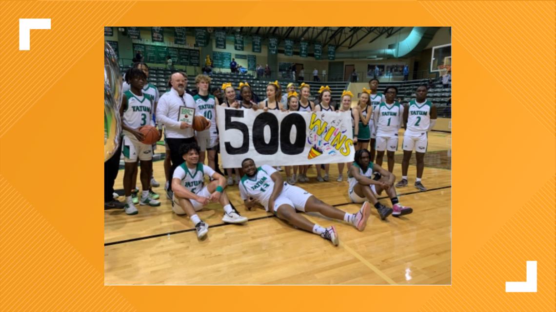 Tatum's Coach Brett Carr earns 500th Win. | cbs19.tv