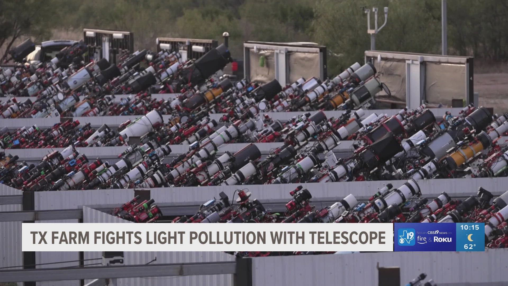 Texas farm fights light pollution with telescope | cbs19.tv