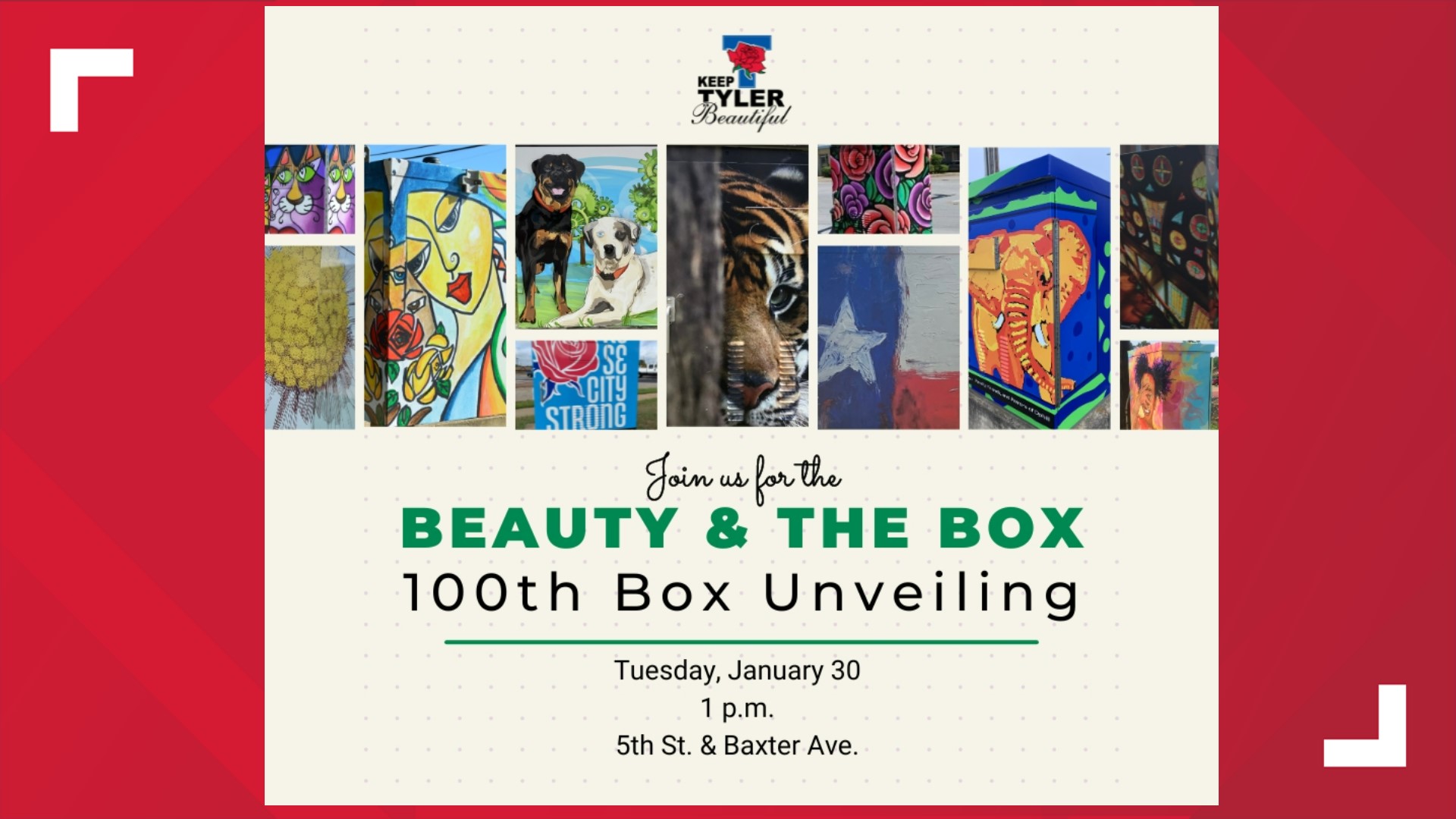 Tyler to celebrate 100th Beauty and the Box program box wrap | cbs19.tv