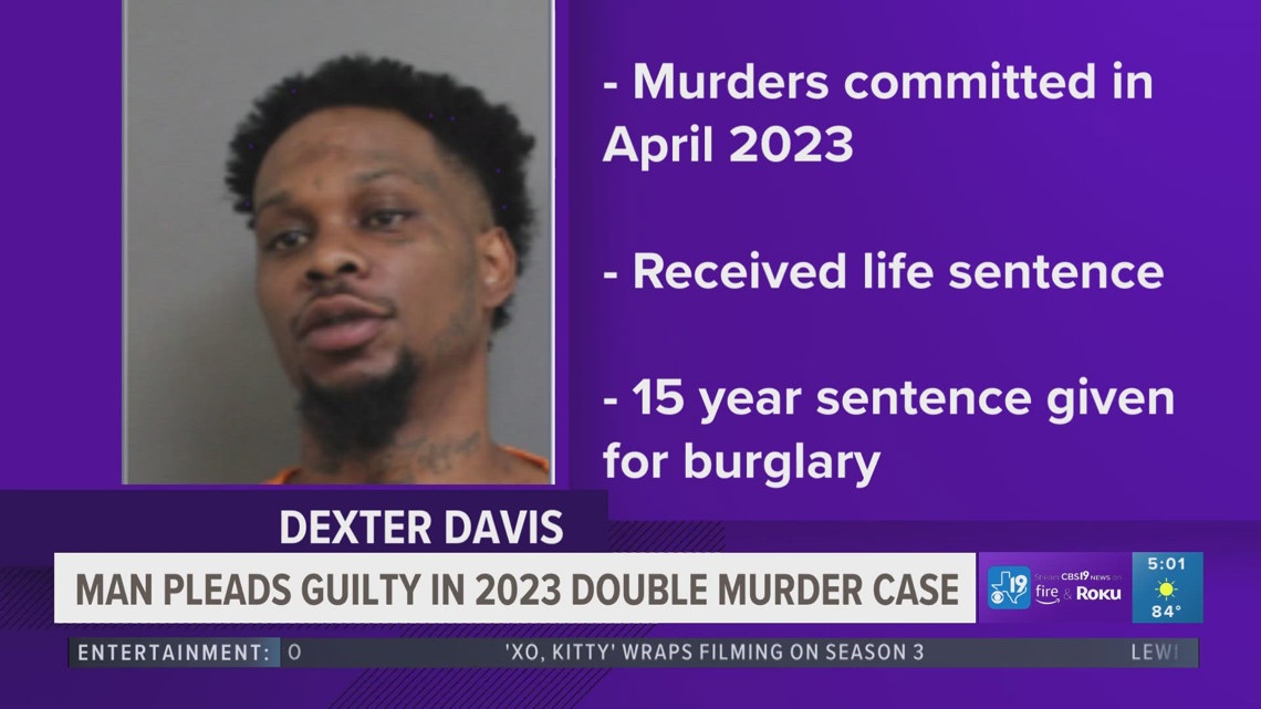 Dexter Davis pleads guilty in 2023 double homicide case | cbs19.tv