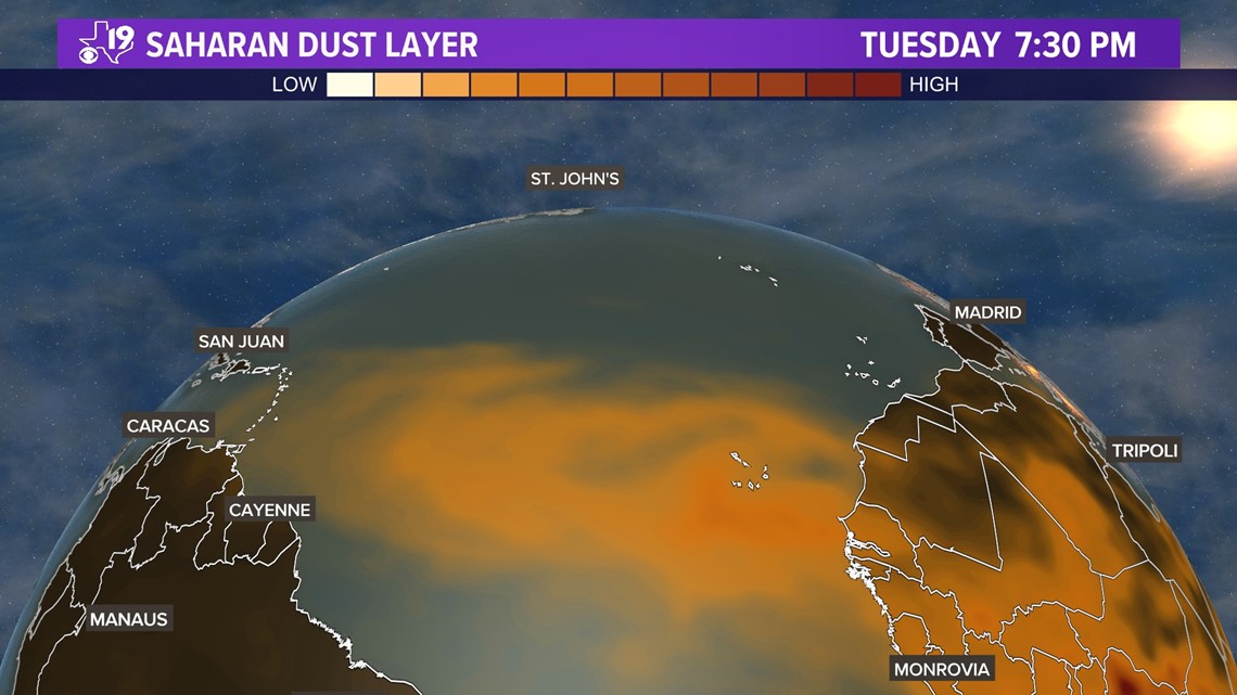 Early Saharan Dust heads to East Texas this weekend | cbs19.tv
