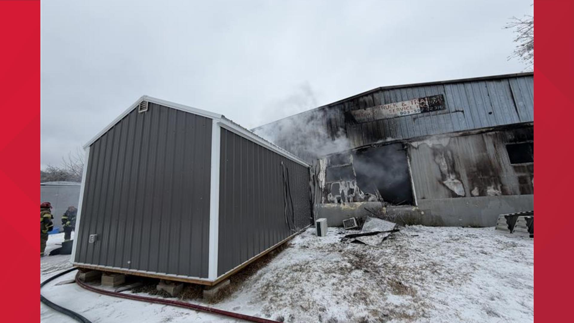 Fire at Washburne's Truck and Tractor Service on Loop 323 under control ...