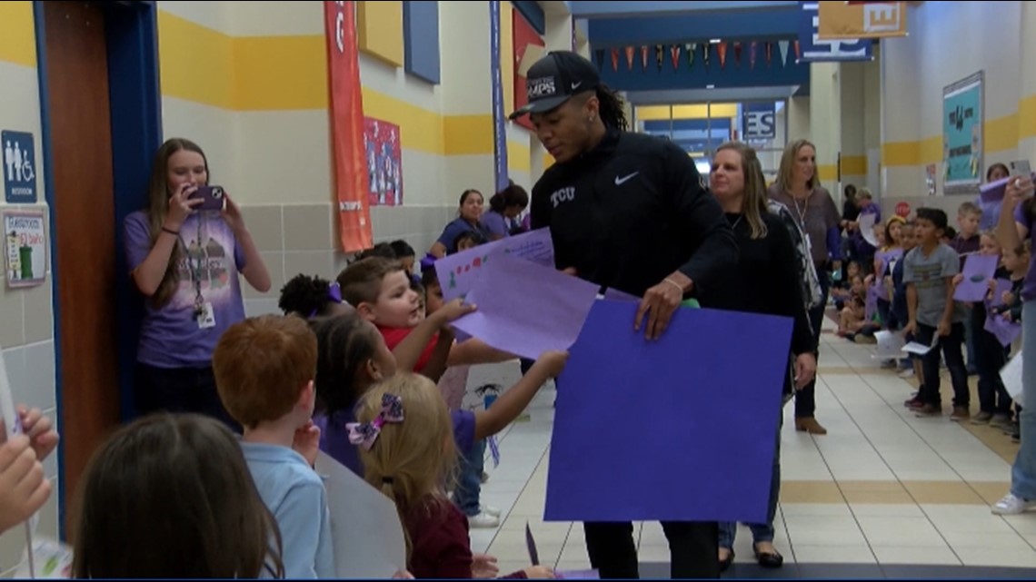TCU safety Deshawn McCuin returned home for a special visit | cbs19.tv