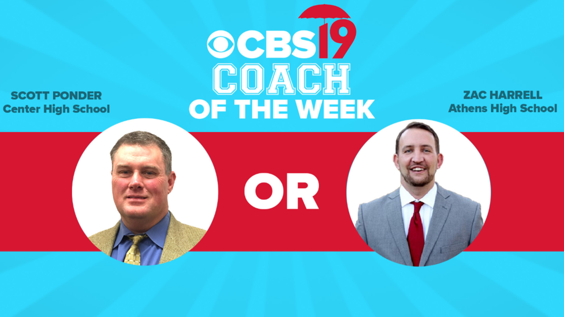 VOTING CLOSED: CBS19's Coach of the Week — Center's Scott Ponder vs. Athens' Zac Harrell | cbs19.tv