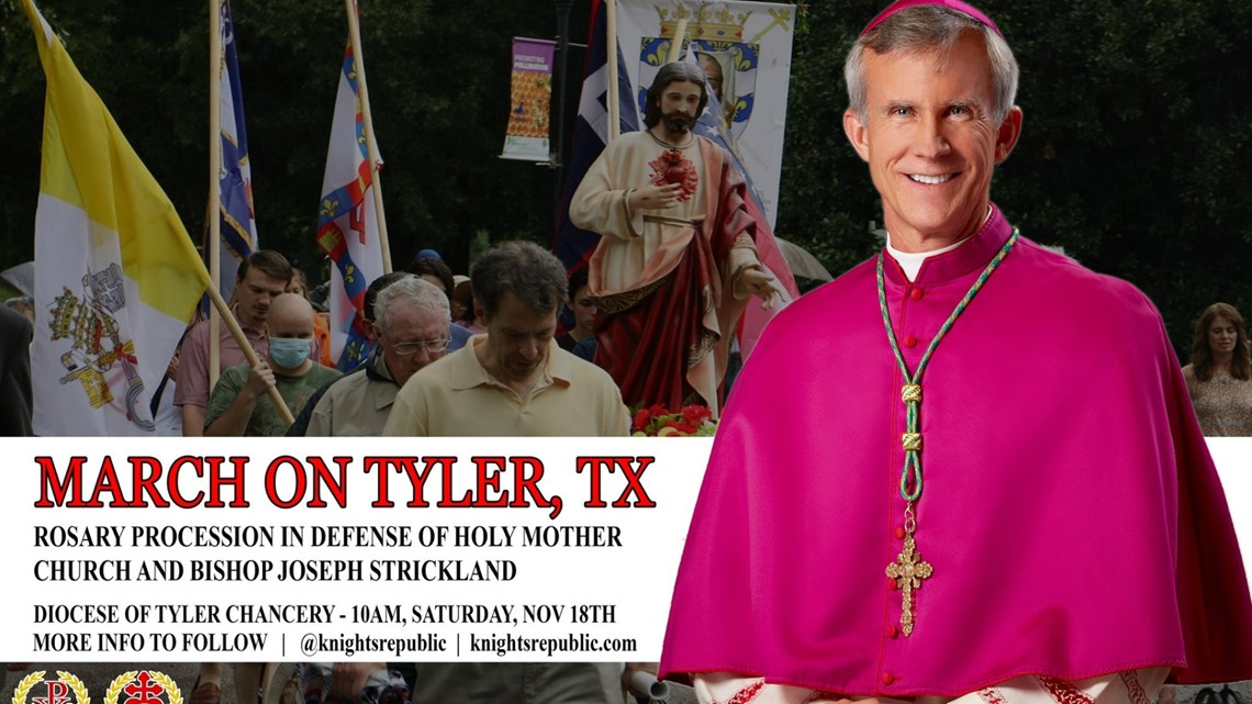 Group to host march in support of ousted Diocese of Tyler bishop | cbs19.tv