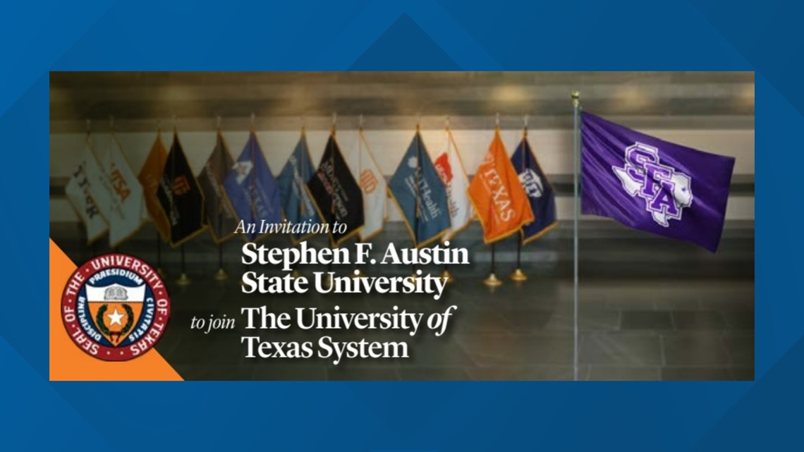 SFA Board of Regents votes to join the University of Texas system ...