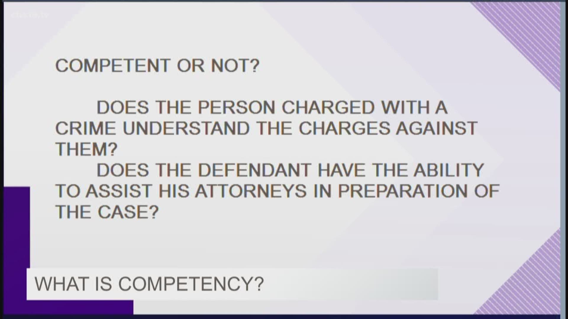 What is competency and how can it affect a trial? | cbs19.tv