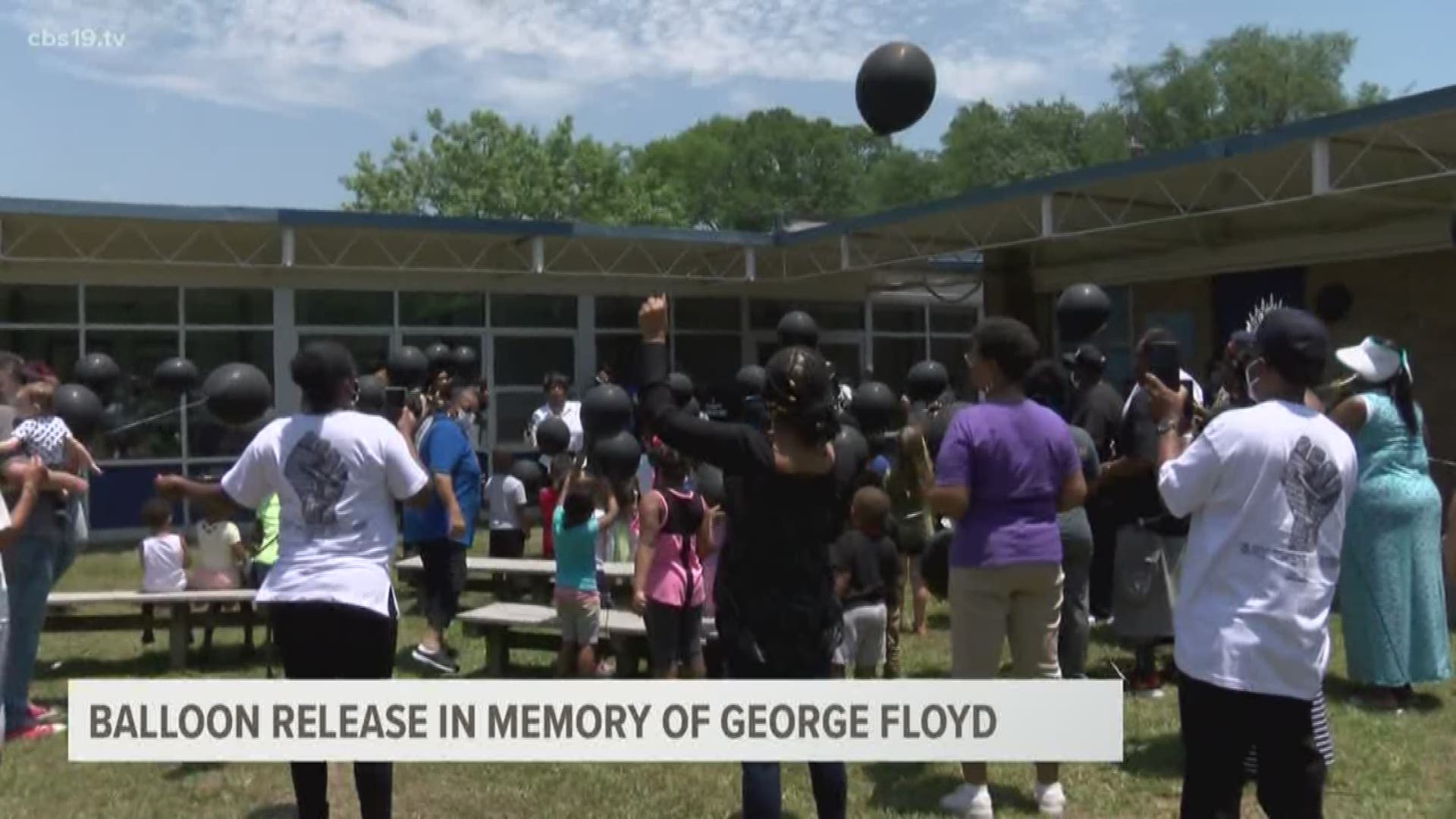 Texas African American Museum holds balloon release to honor George ...