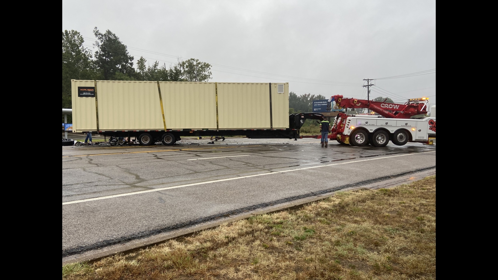 Injuries reported after crash involving overturned tanker truck shuts ...