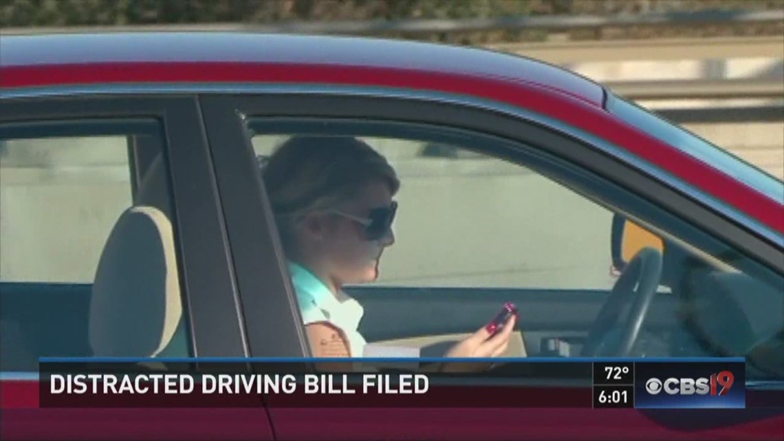 Distracted driving bill filed | cbs19.tv