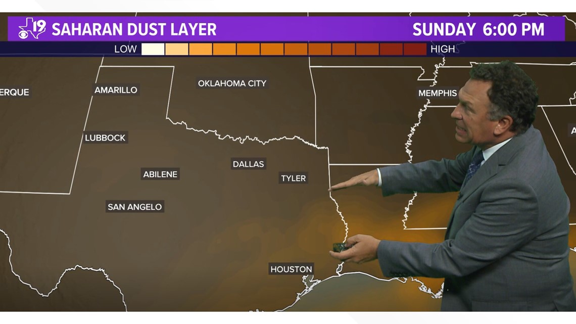 Early Saharan Dust heads to East Texas this weekend | cbs19.tv