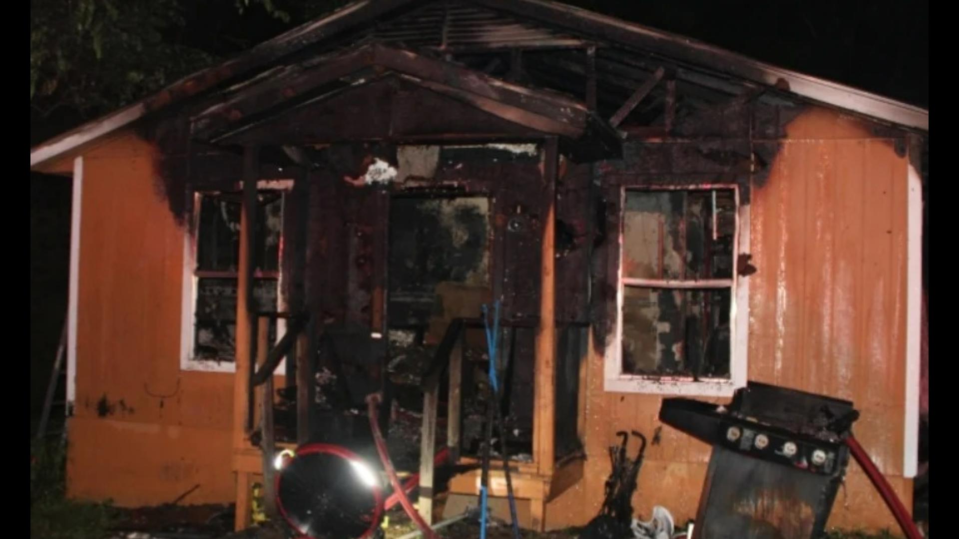 Officials say no injuries after porch fire at Longview home | cbs19.tv