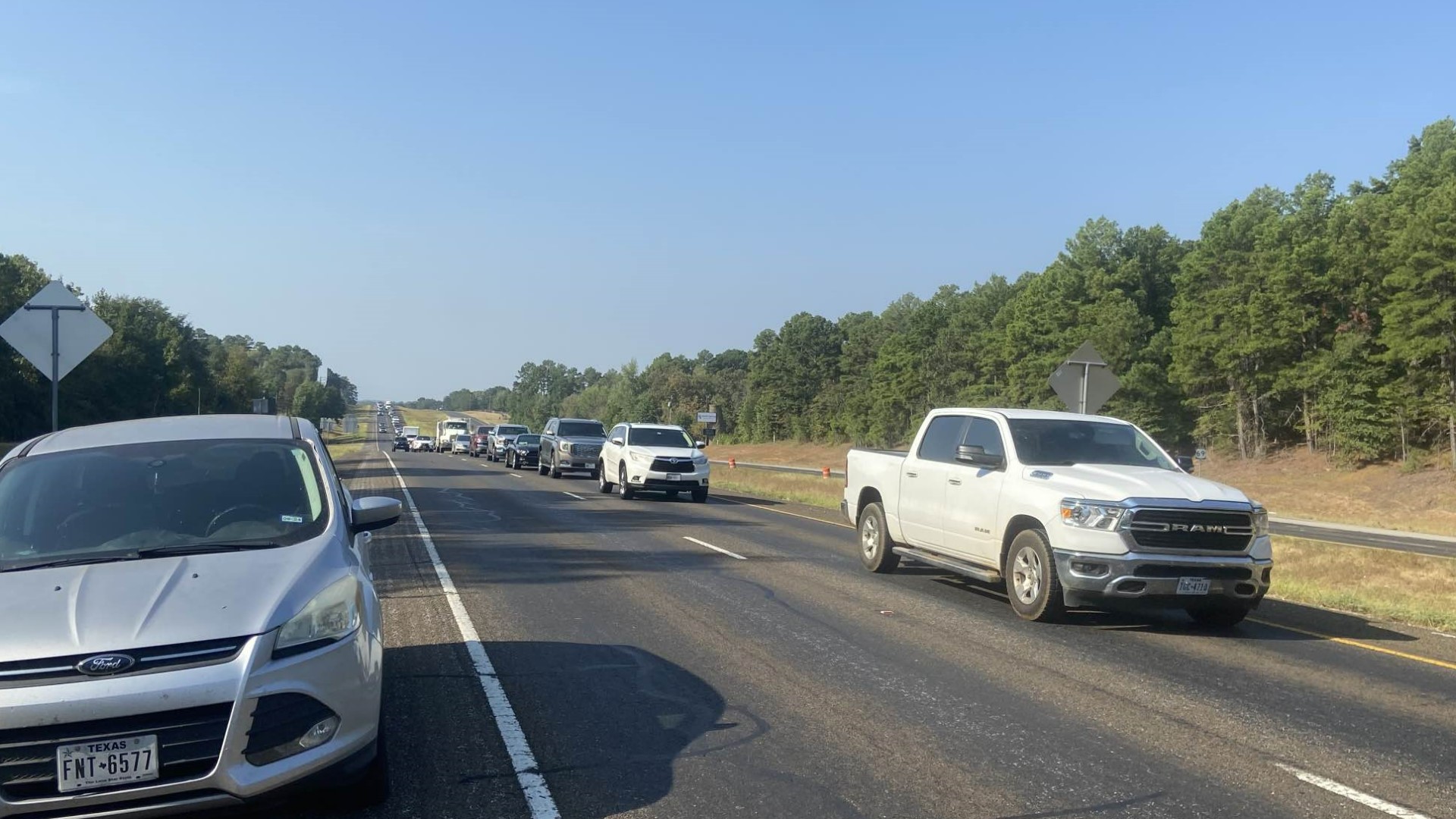 Highway 69 traffic caused by mult-vehicle wreck in Tyler | cbs19.tv