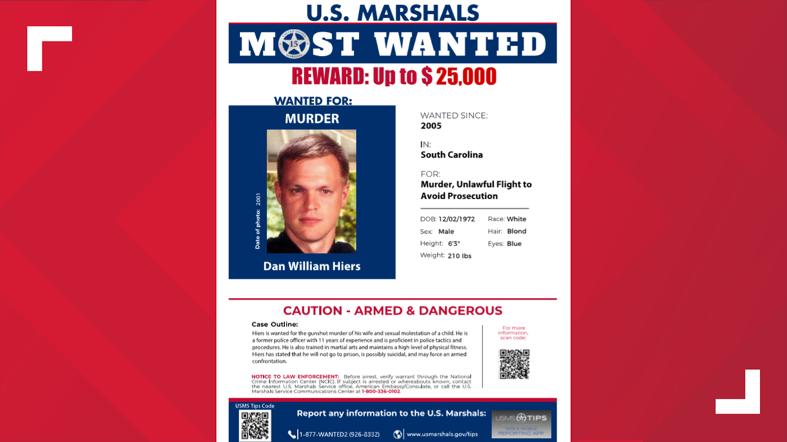 WANTED: US Marshals seeking ex-police officer wanted for murder, child ...