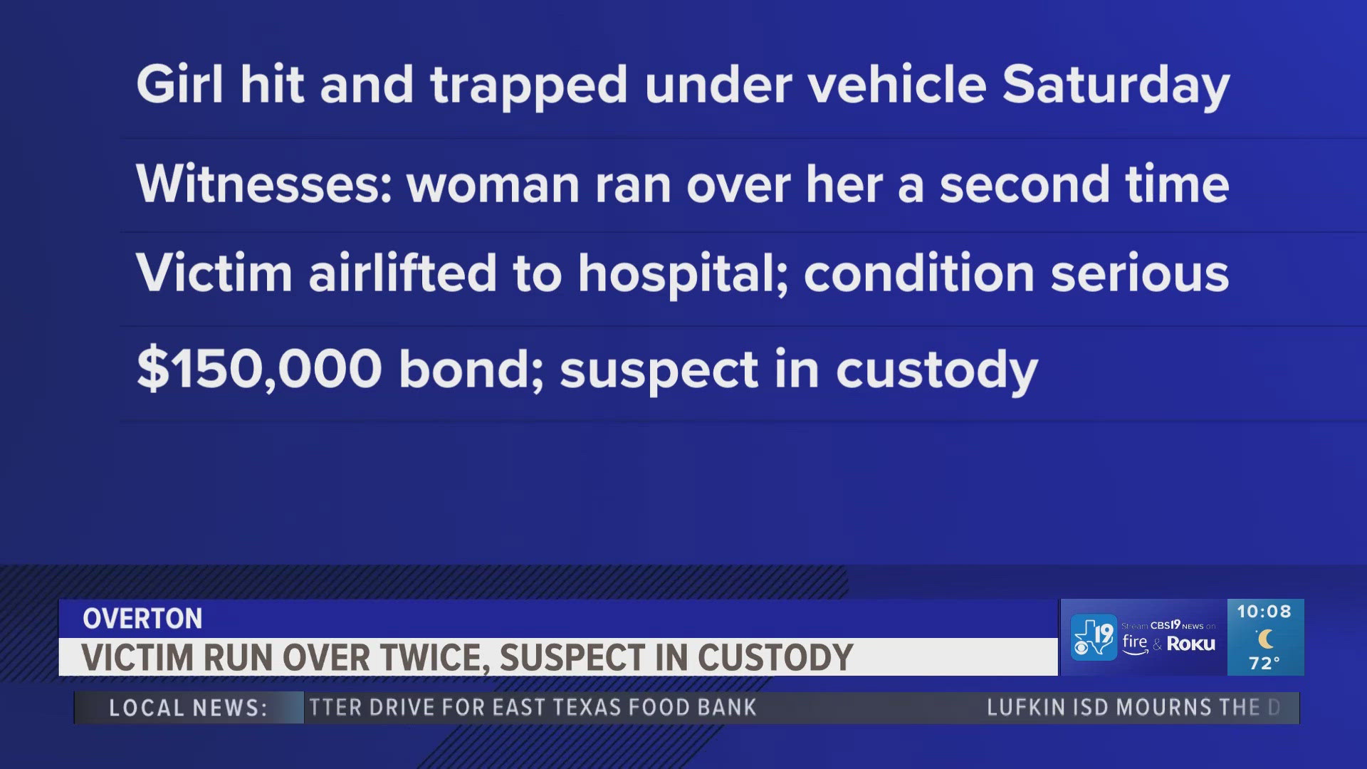 Tyler woman arrested in crash on Overton ISD property that severely ...