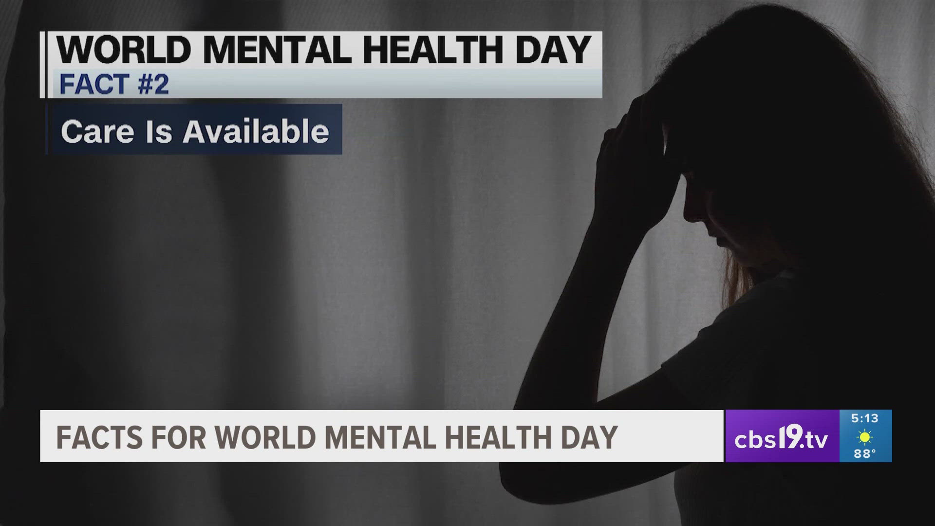 HEALTH: Five important facts for World Mental Health Day | cbs19.tv