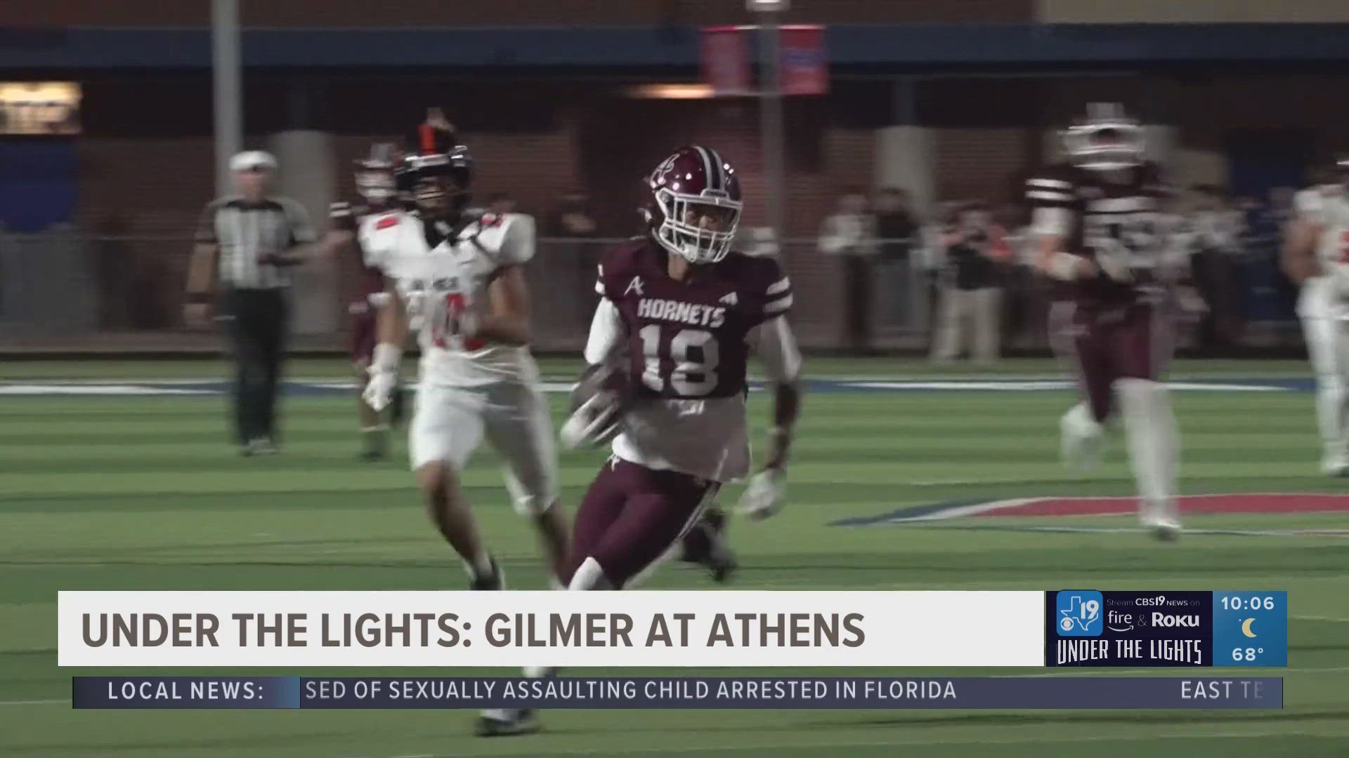 UNDER THE LIGHTS PLAYOFFS: Gilmer Buckeyes vs. Athens Hornets | cbs19.tv