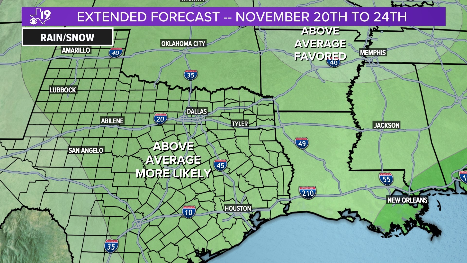 Cold weather headed to East Texas during Thanksgiving week | cbs19.tv