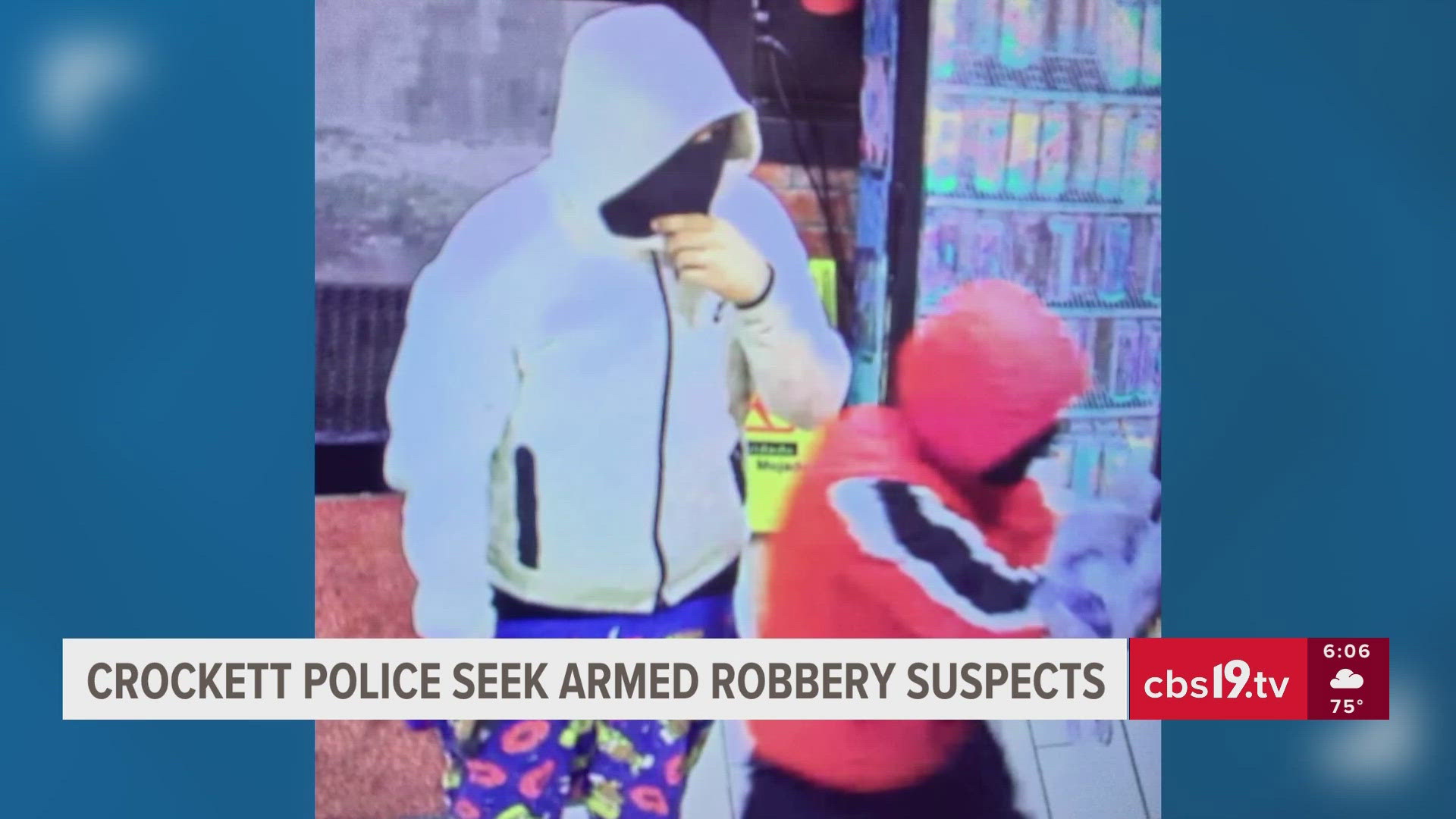 Crockett police seek suspects in Grapeland armed robbery | cbs19.tv