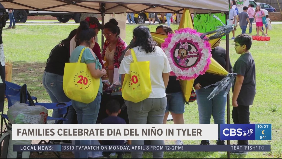 Families gather for fun activities during Dia Del Nino in Tyler | cbs19.tv